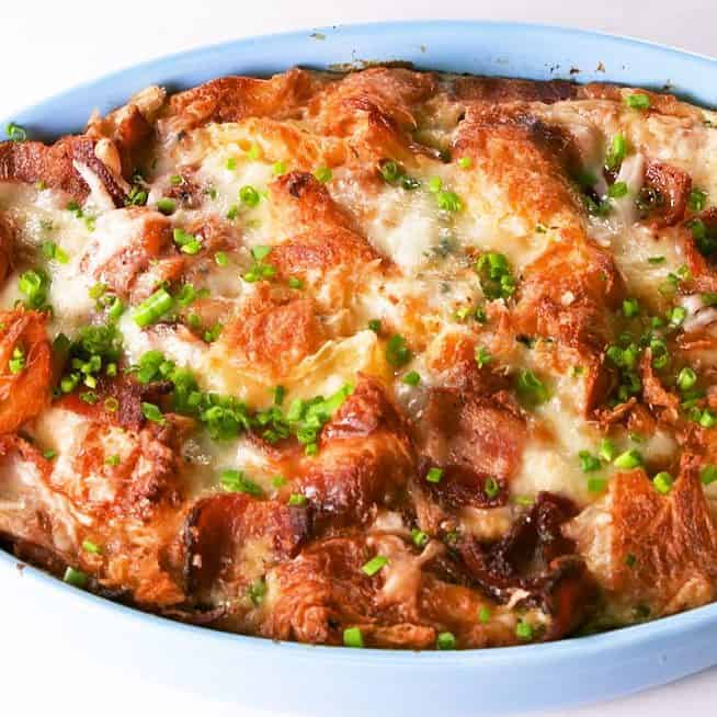 Cheesy Croissant Casserole